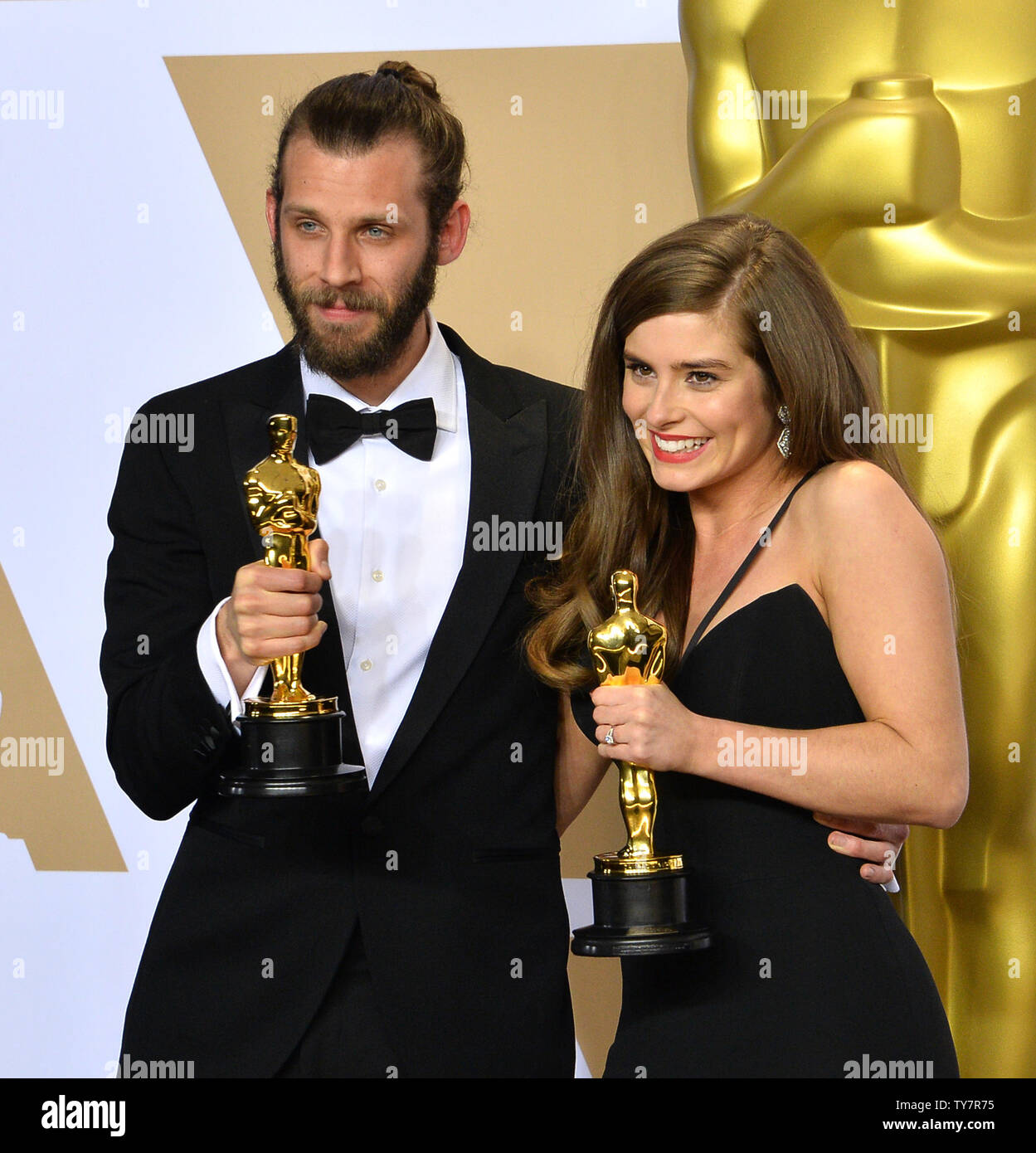 Actor/producer Chris Overton and actor Rachel Shenton, winners of the ...