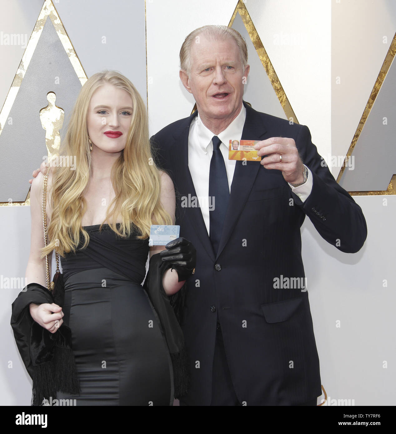 Hayden Carson Begley and Ed Begley Jr. arrive on the red carpet for the ...