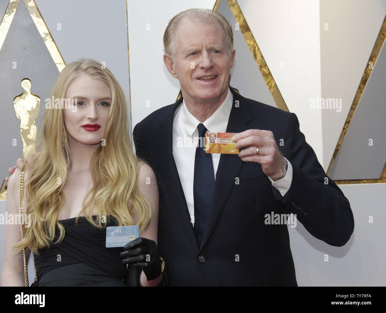 Hayden Carson Begley and Ed Begley Jr. arrive on the red carpet for the ...