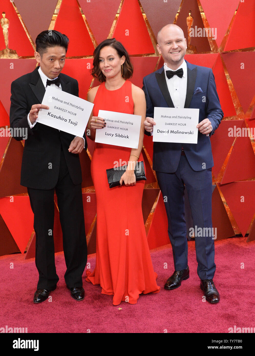 Make-Up and Hairstyling artists Kazuhiro Tsuji, Lucy Sibbick and David ...