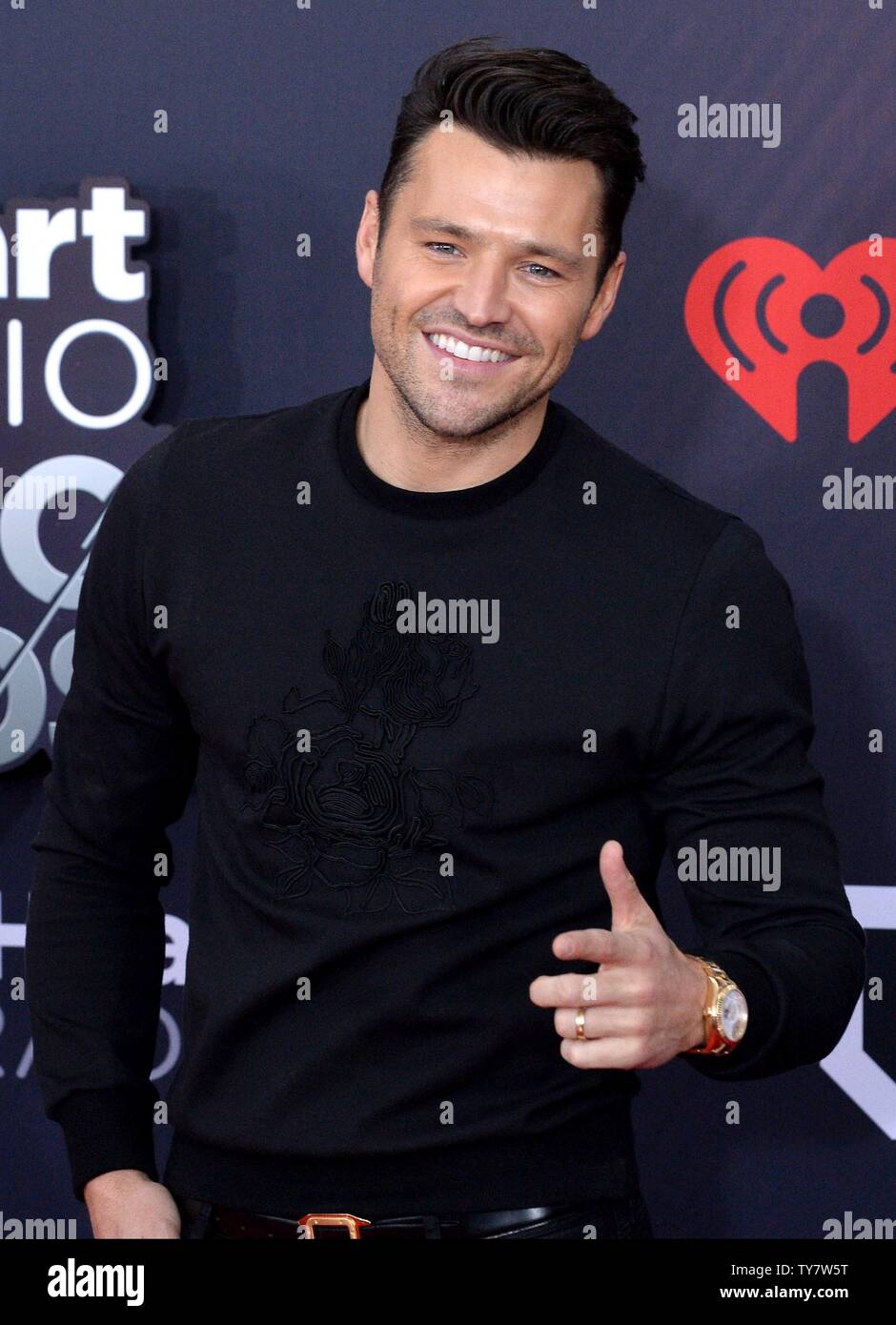 TV personality Mark Wright arrives for the iHeartRadio Music Awards at ...
