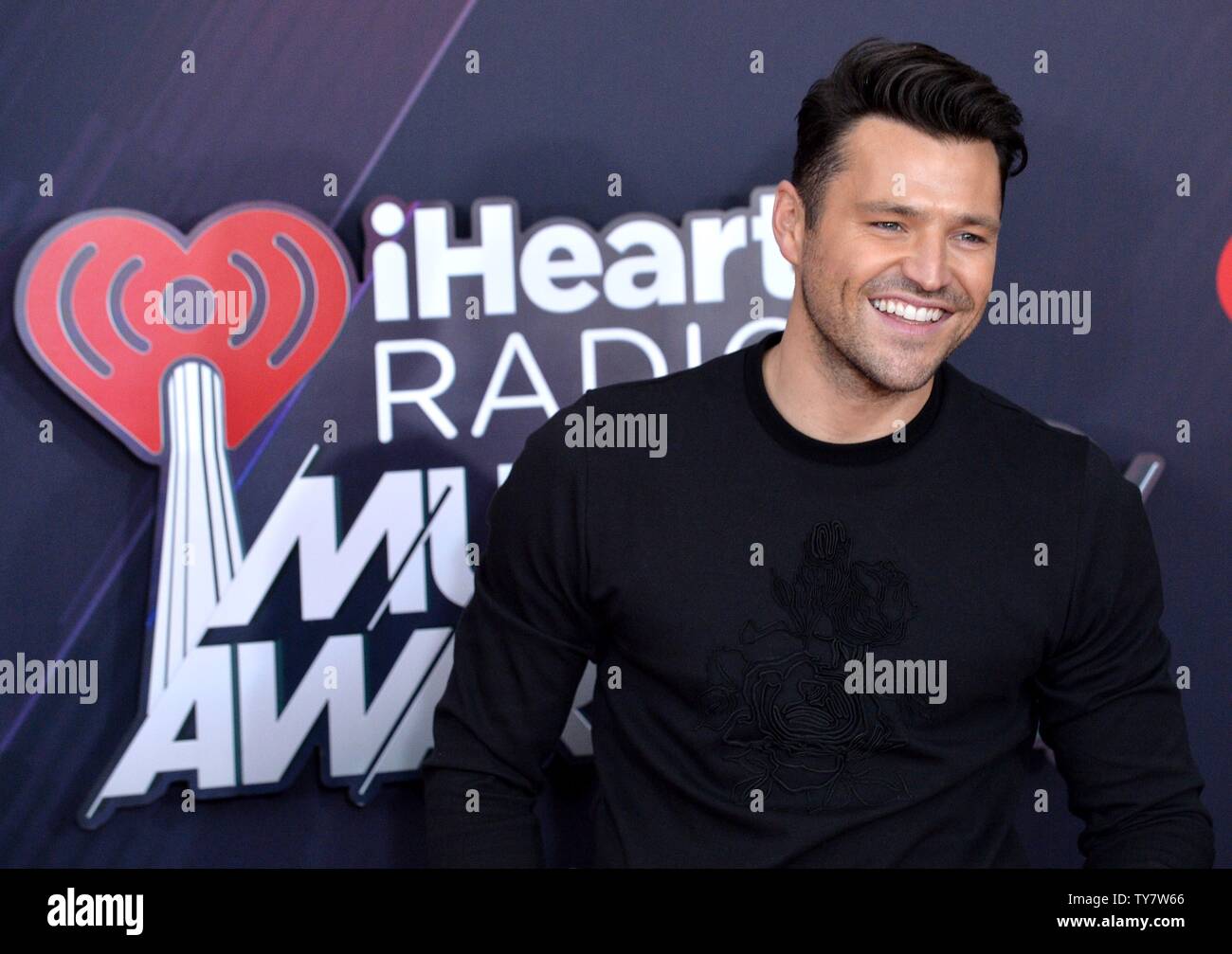 TV personality Mark Wright arrives for the iHeartRadio Music Awards at ...