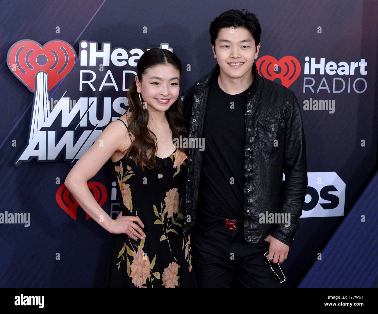 Ice dancers Maia Shibutani (L) and Alex Shibutani arrive for the ...