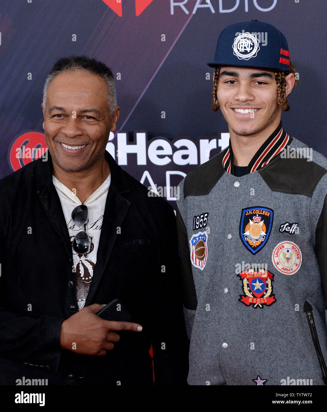 (L-R) Musician Ray Parker Jr. and son Jericho Parker arrive for the ...