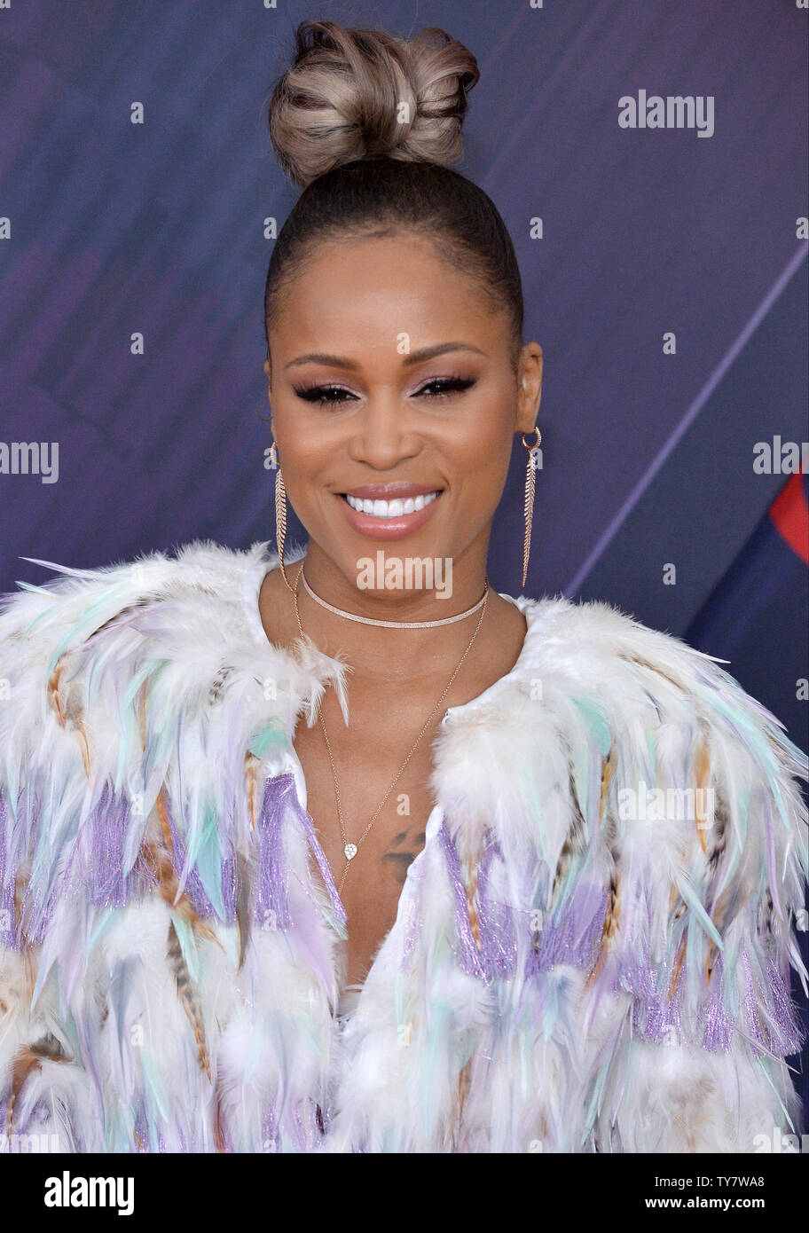 Singer Eve arrives for the iHeartRadio Music Awards at The Forum in ...