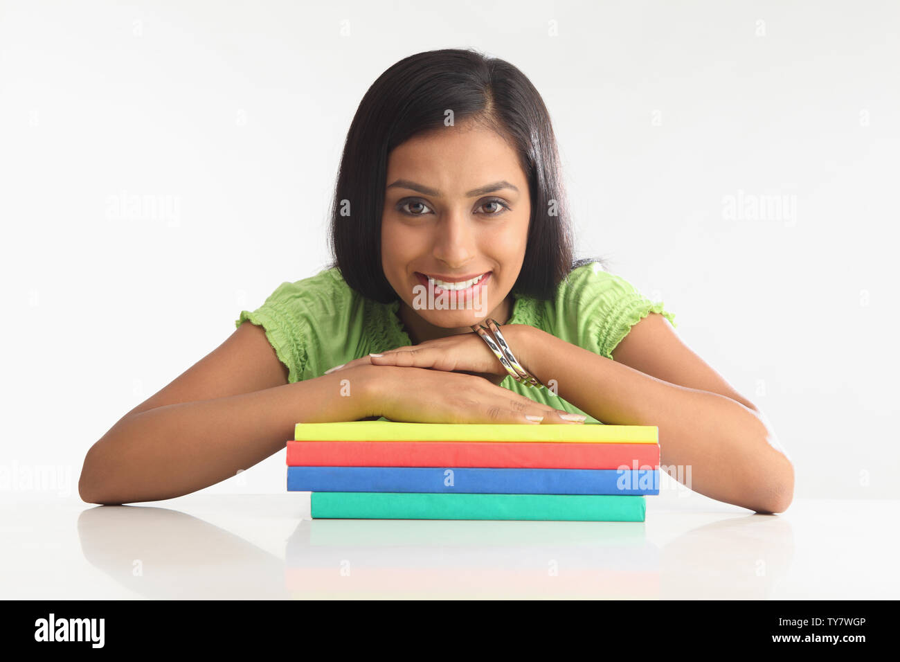 Portrait of an Indian college student smiling Stock Photo - Alamy