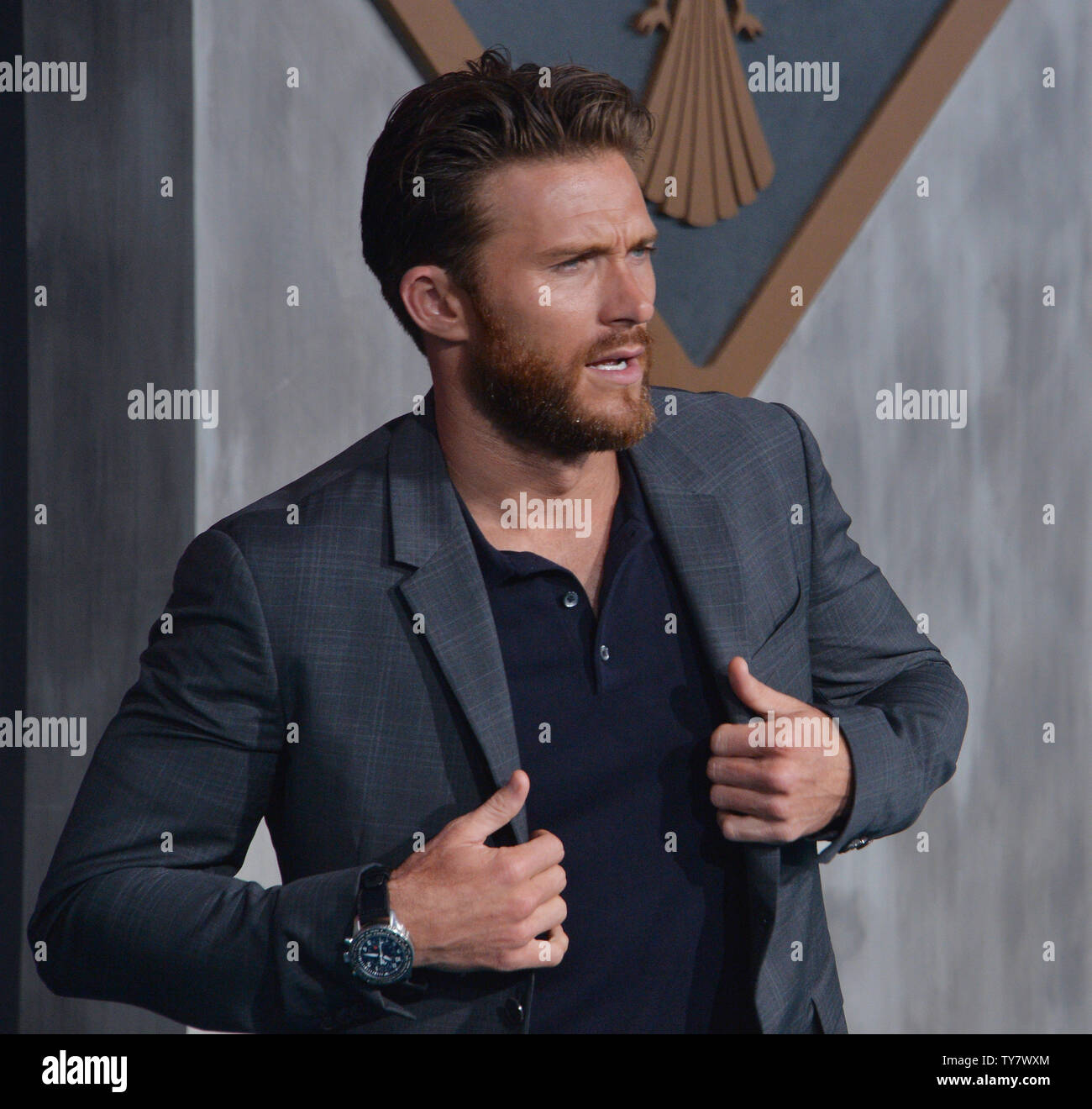 Cast member Scott Eastwood attends the premiere of the sci-fi motion ...