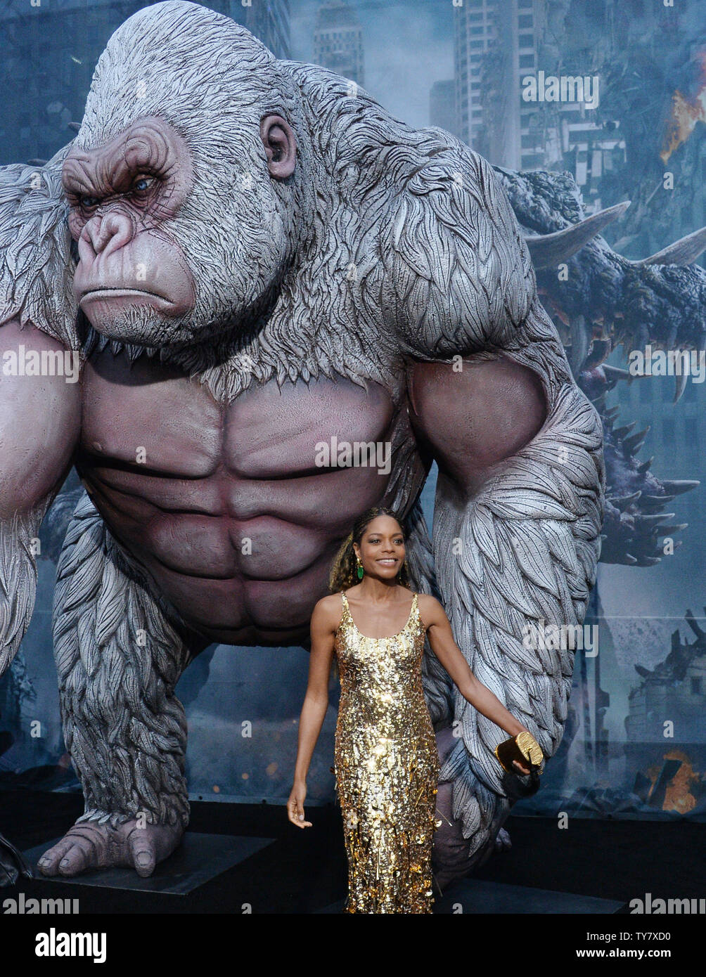 Cast member Naomie Harris attends the premiere of the sci-fi motion ...