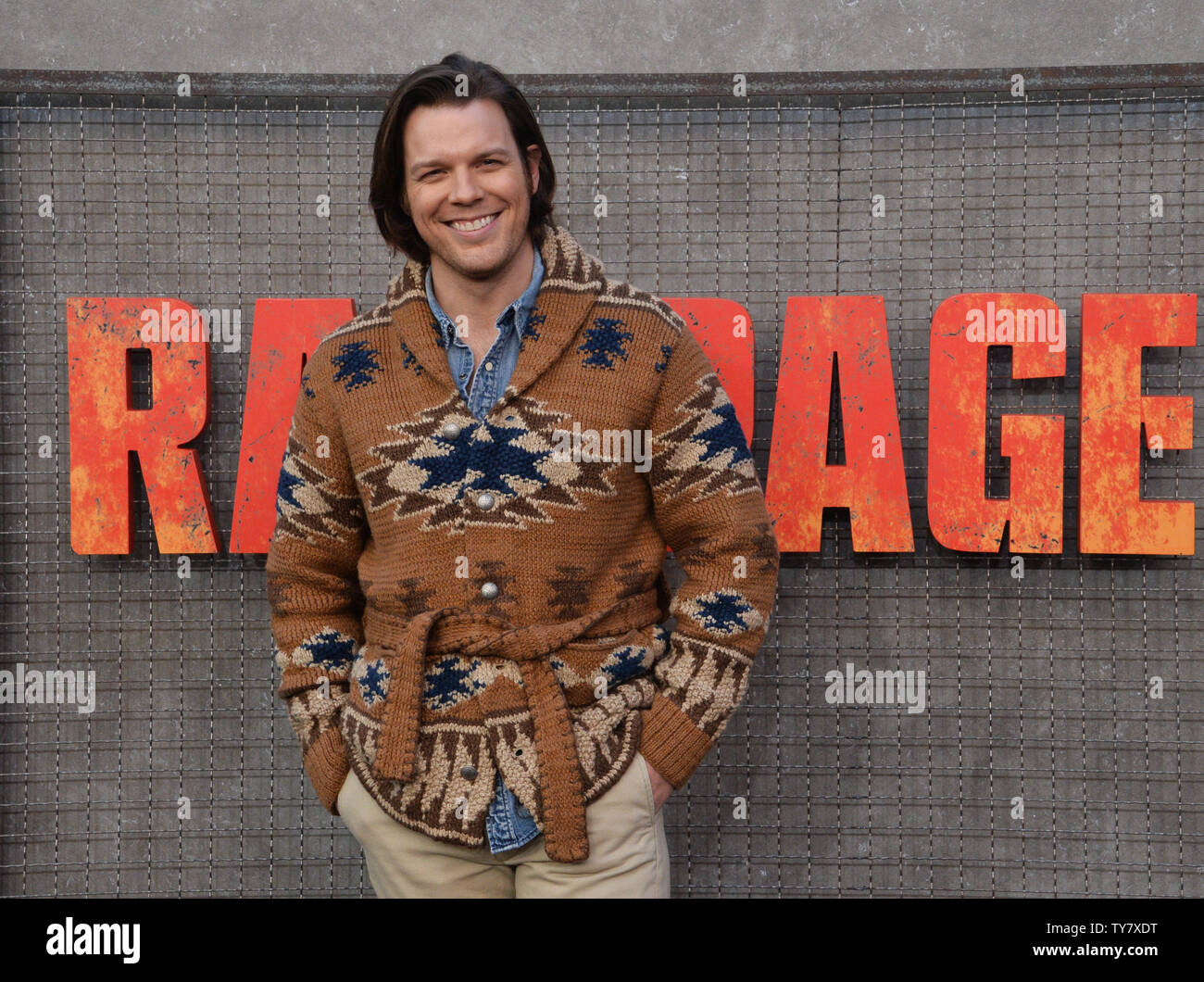 Cast member Jake Lacy attends the premiere of the sci-fi motion picture ...