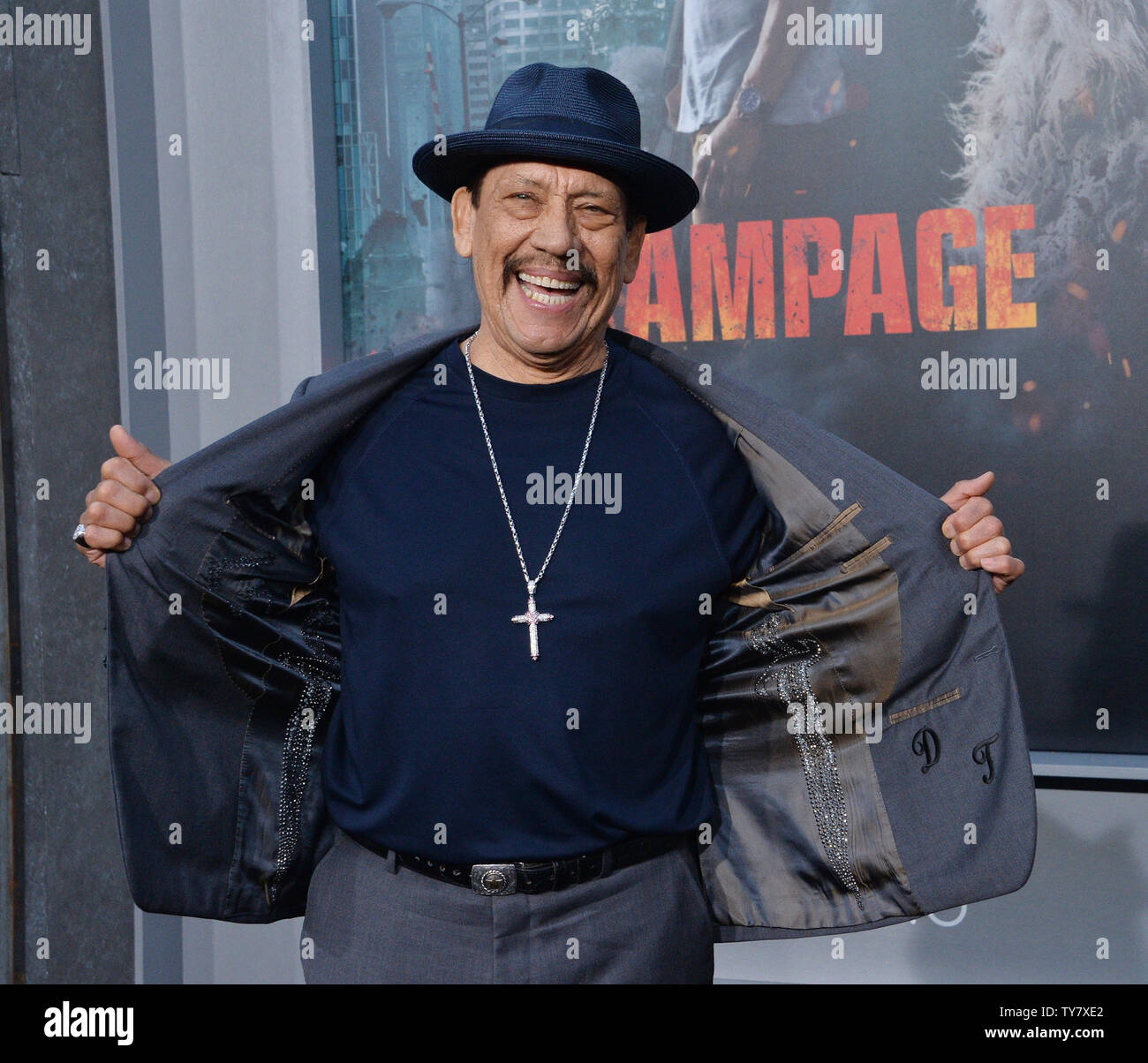 Actor Danny Trejo attends the premiere of the sci-fi motion picture ...
