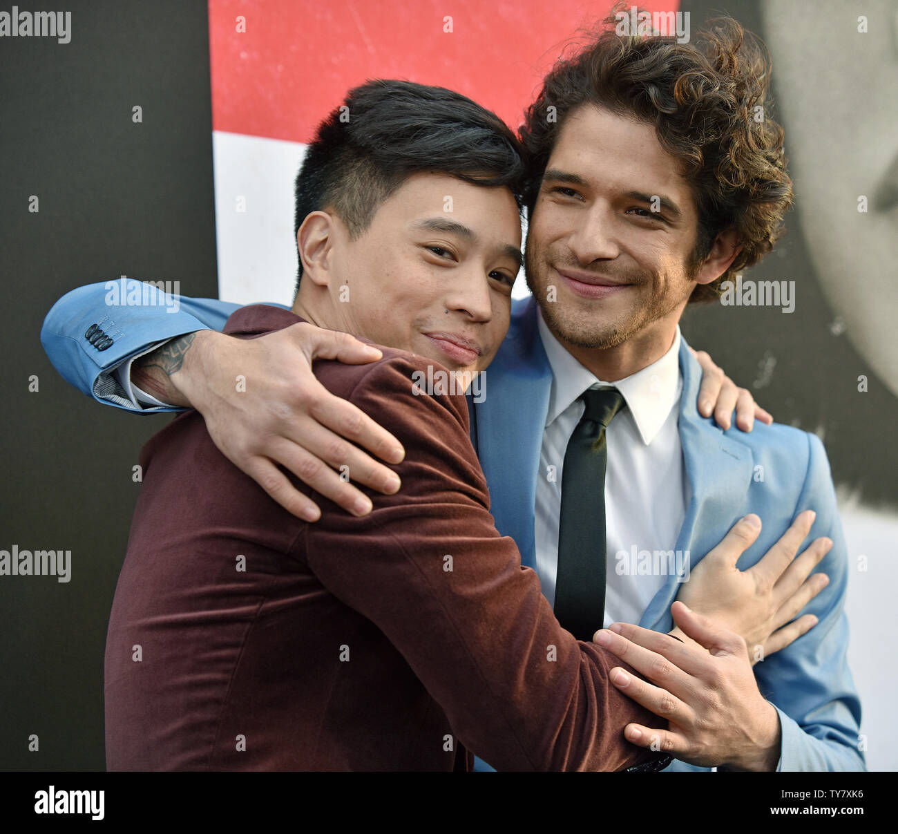Tyler Posey (R) and Hayden Szeto attend the premiere of Blumhouse's ...