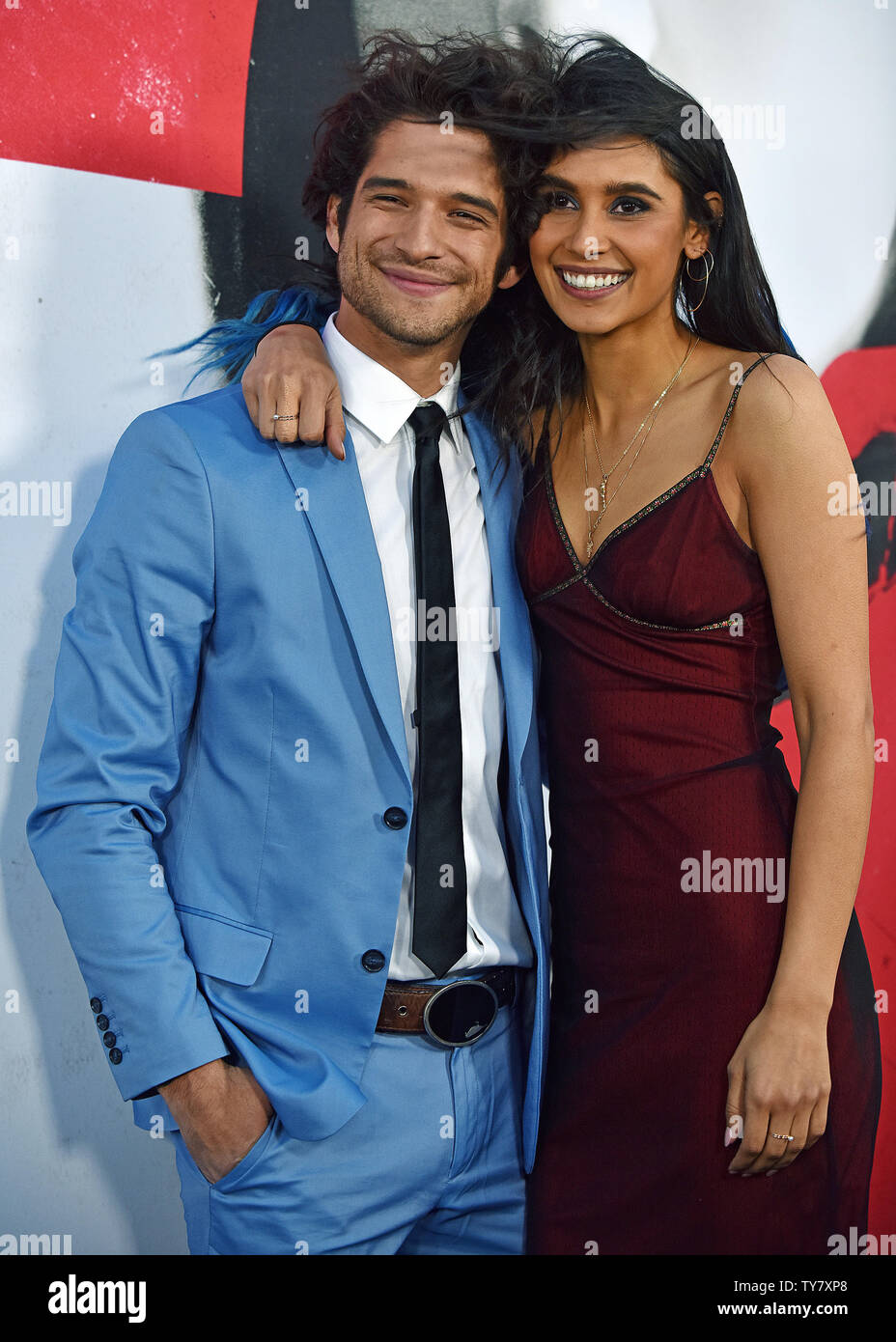 Tyler Posey (L) and Sophia Ali attend the premiere of Blumhouse's ...
