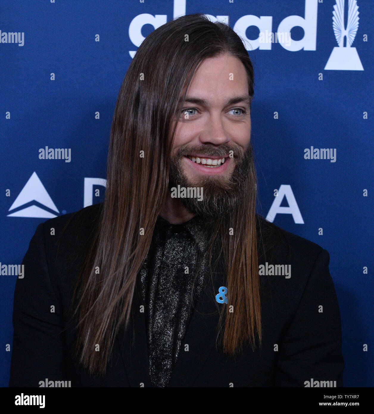 Actor Tom Payne attends the 29th annual GLAAD Media Awards at the ...