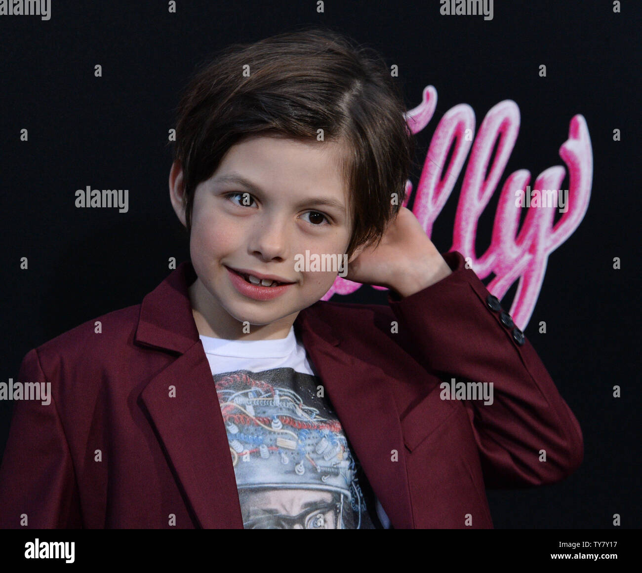 Cast member Asher Miles Fallica attends the premiere of the motion ...