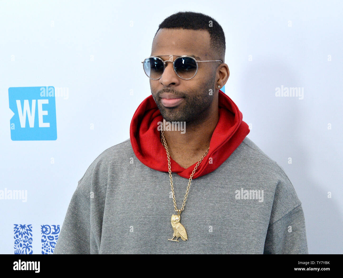 Singer Daniel Daley arrives for We Day California at The Forum in ...