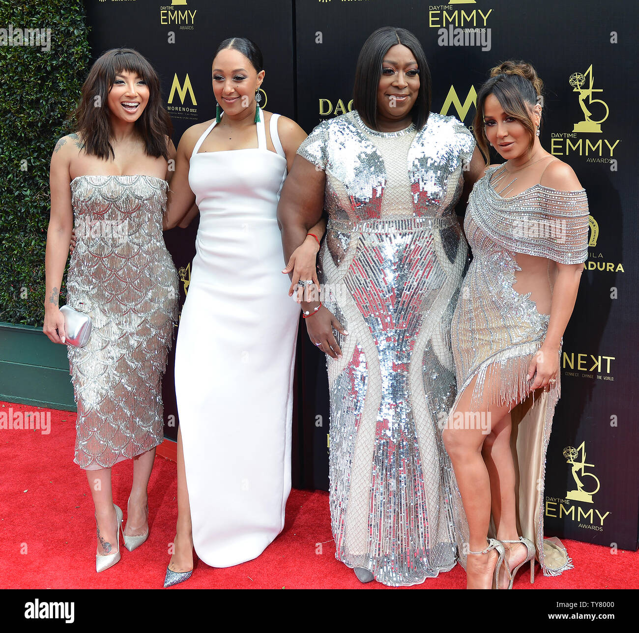(L-R) Jeannie Mai, Tamera Mowry, Loni Love and Adrienne Bailon arrives ...