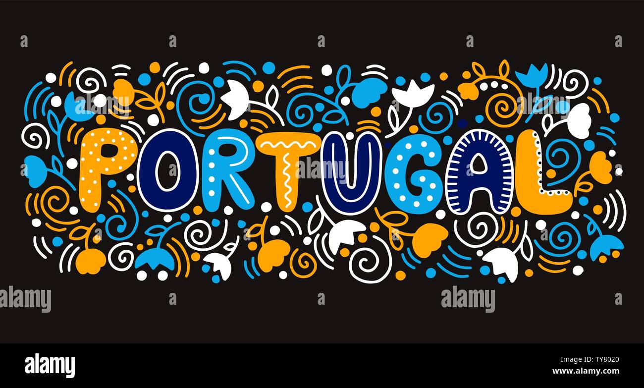 Hand drawn doodle portugal Stock Vector Images - Alamy