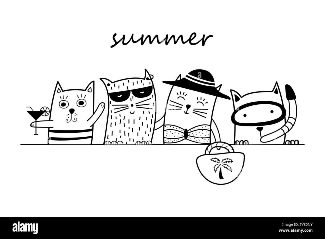 Seacat Stock Vector Images - Alamy