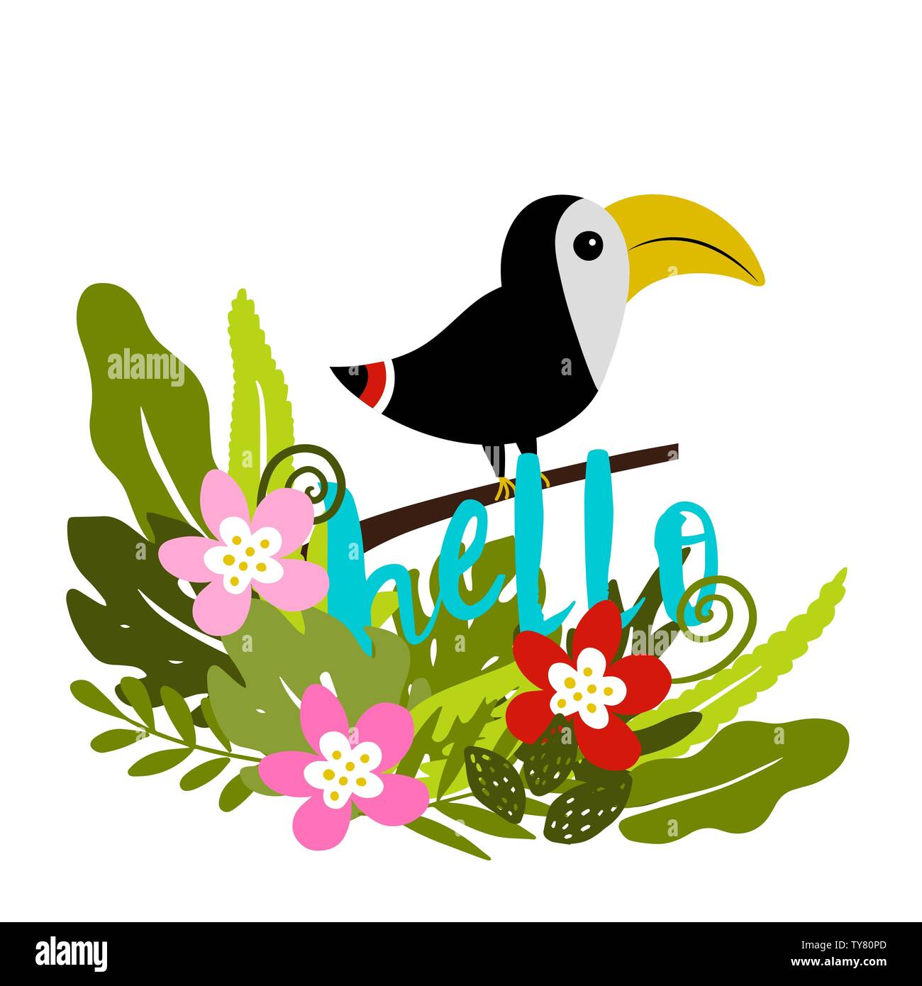 Book jungle leaves Stock Vector Images - Alamy