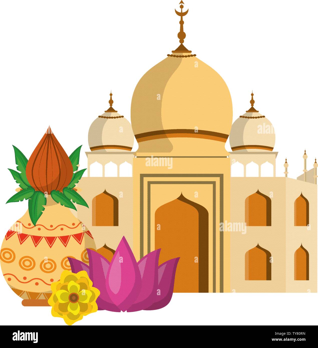 Hindu temple monuments Cut Out Stock Images & Pictures - Alamy
