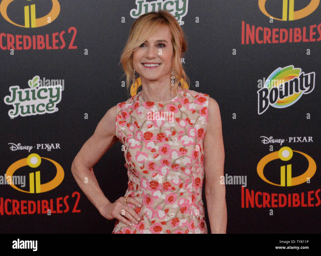 Cast member Holly Hunter, the voice of Helen Parr and Elastigirl in the ...