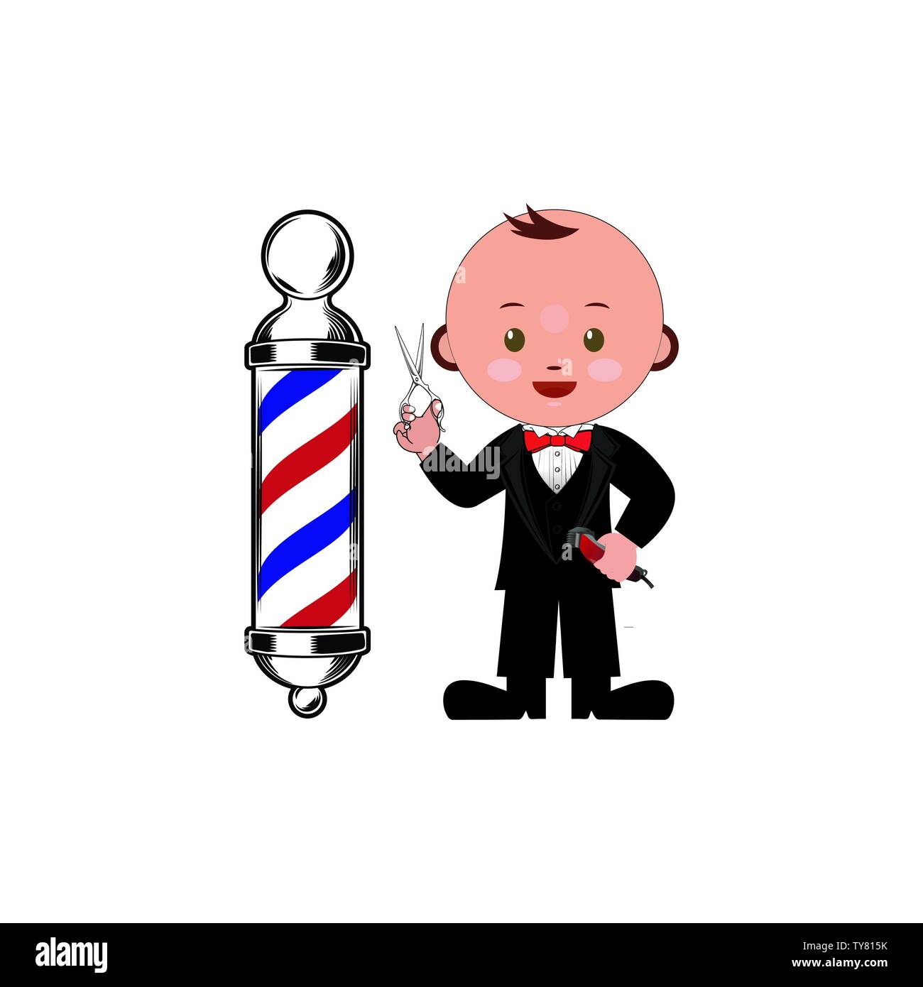 Barbershop logo hi-res stock photography and images - Alamy