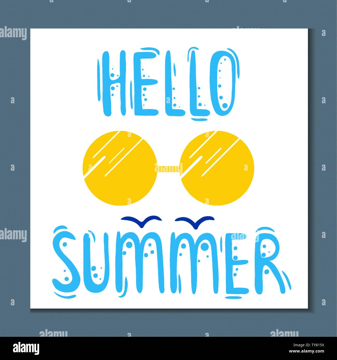 Summertime card with cute lettering Stock Vector Image & Art - Alamy