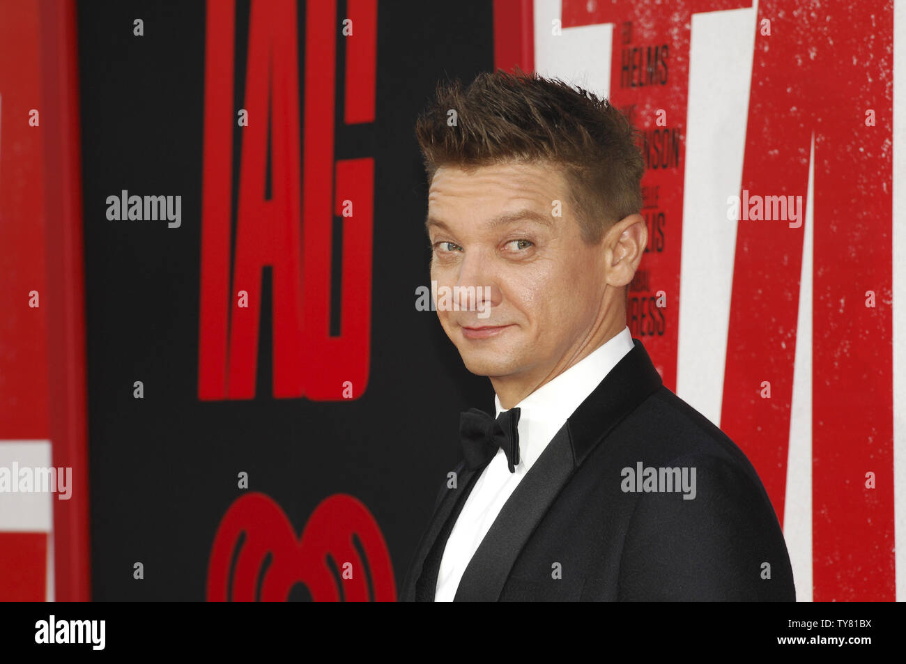 Cast member Jeremy Renner attends the premiere of the motion picture ...