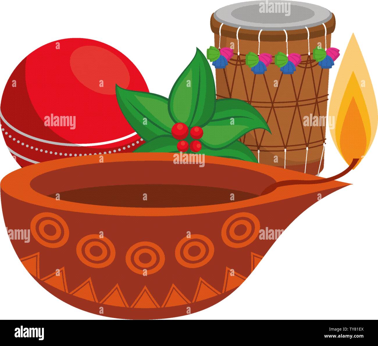 traditional indian culture elements icon Stock Vector Image & Art - Alamy