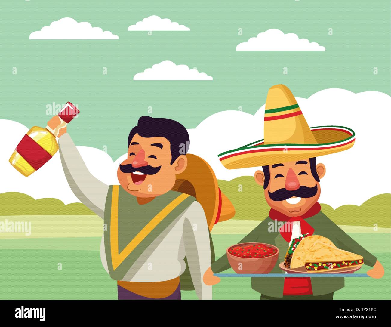 mexican traditional culture icon cartoon Stock Vector Image & Art - Alamy
