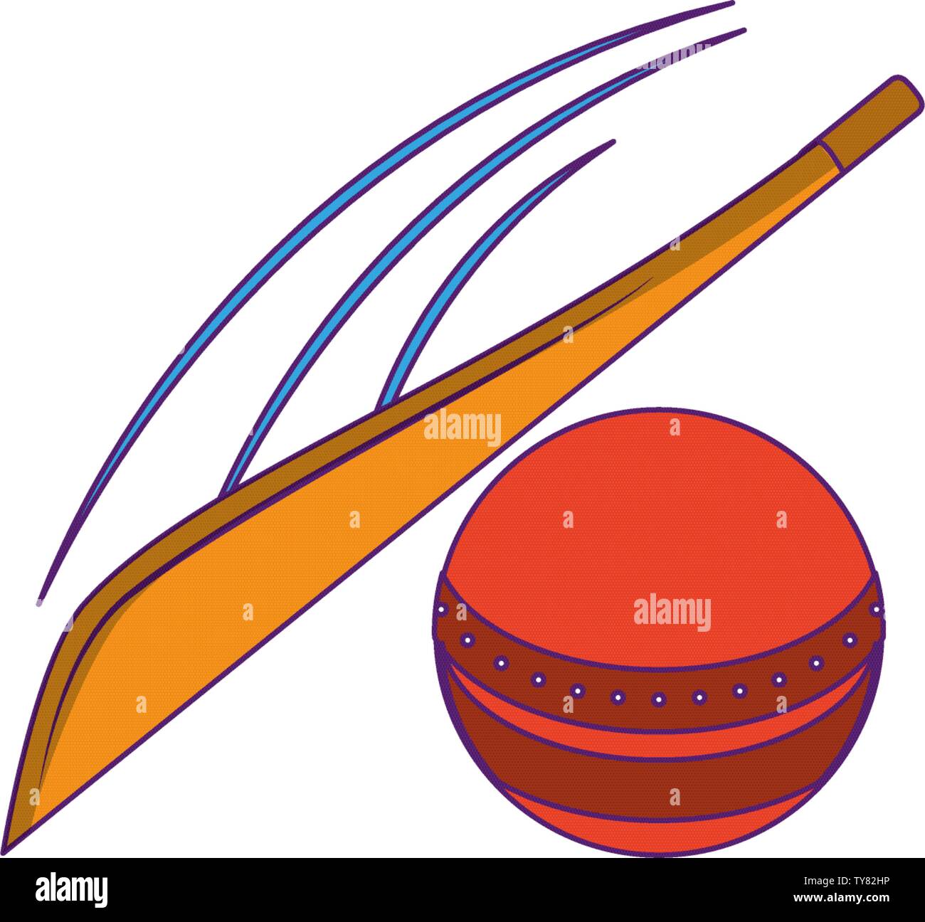 cricket equiment elements icon cartoon Stock Vector Image & Art - Alamy