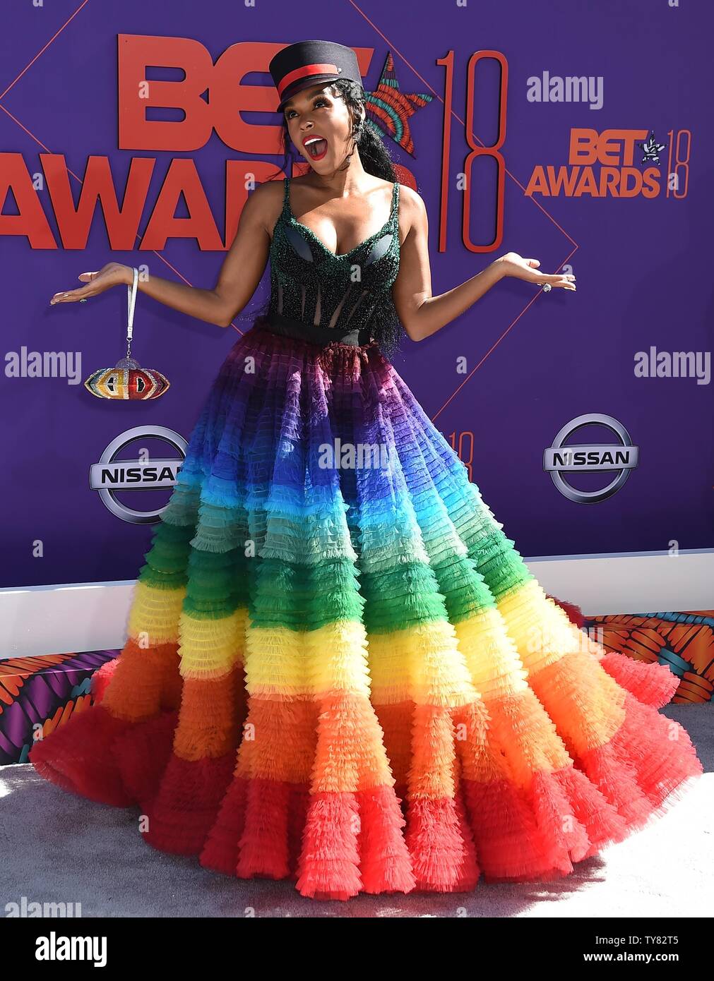 Musical artist/actress Janelle Monae attends the 18th annual BET Awards ...