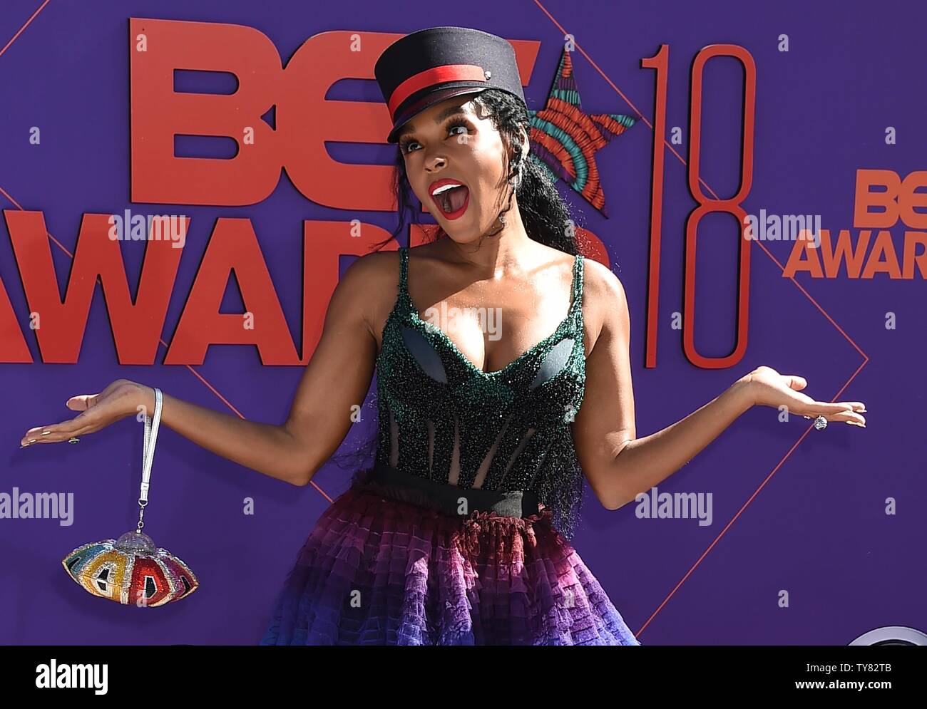 Musical artist/actress Janelle Monae attends the 18th annual BET Awards ...