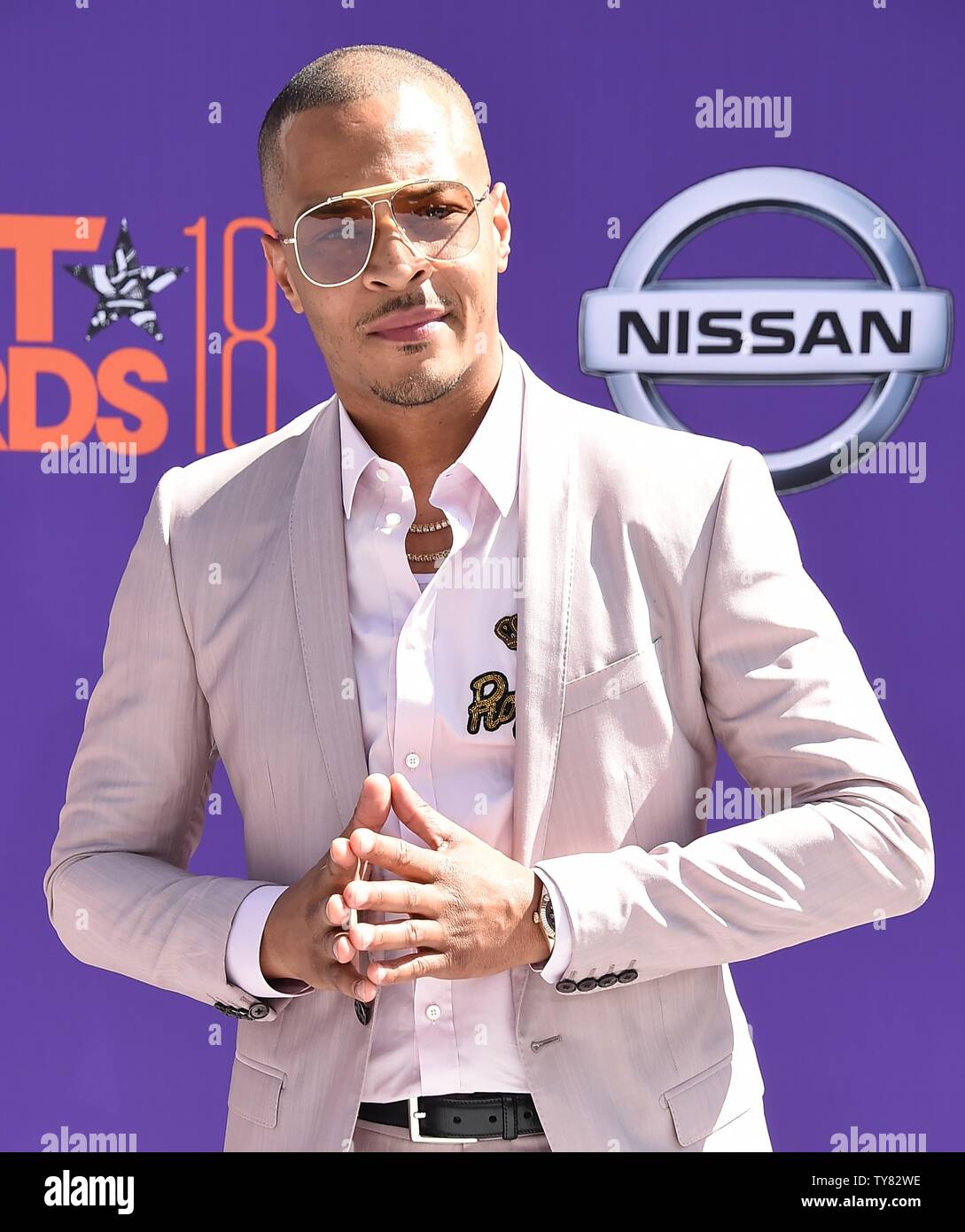 Rapper T.I. attends the 18th annual BET Awards at Microsoft Theater in ...