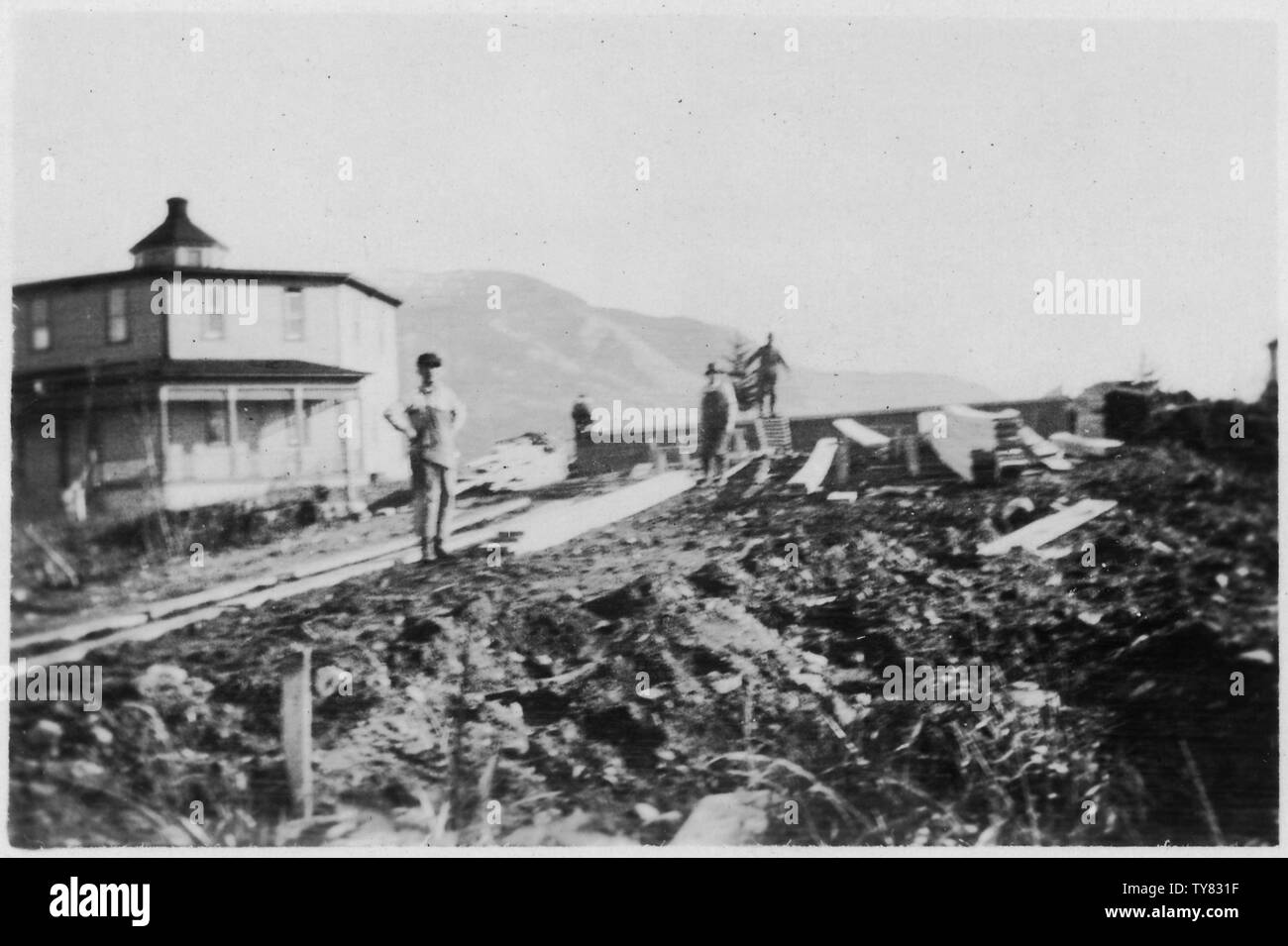 Location of (government teacher's) cottage from guest house Stock Photo ...