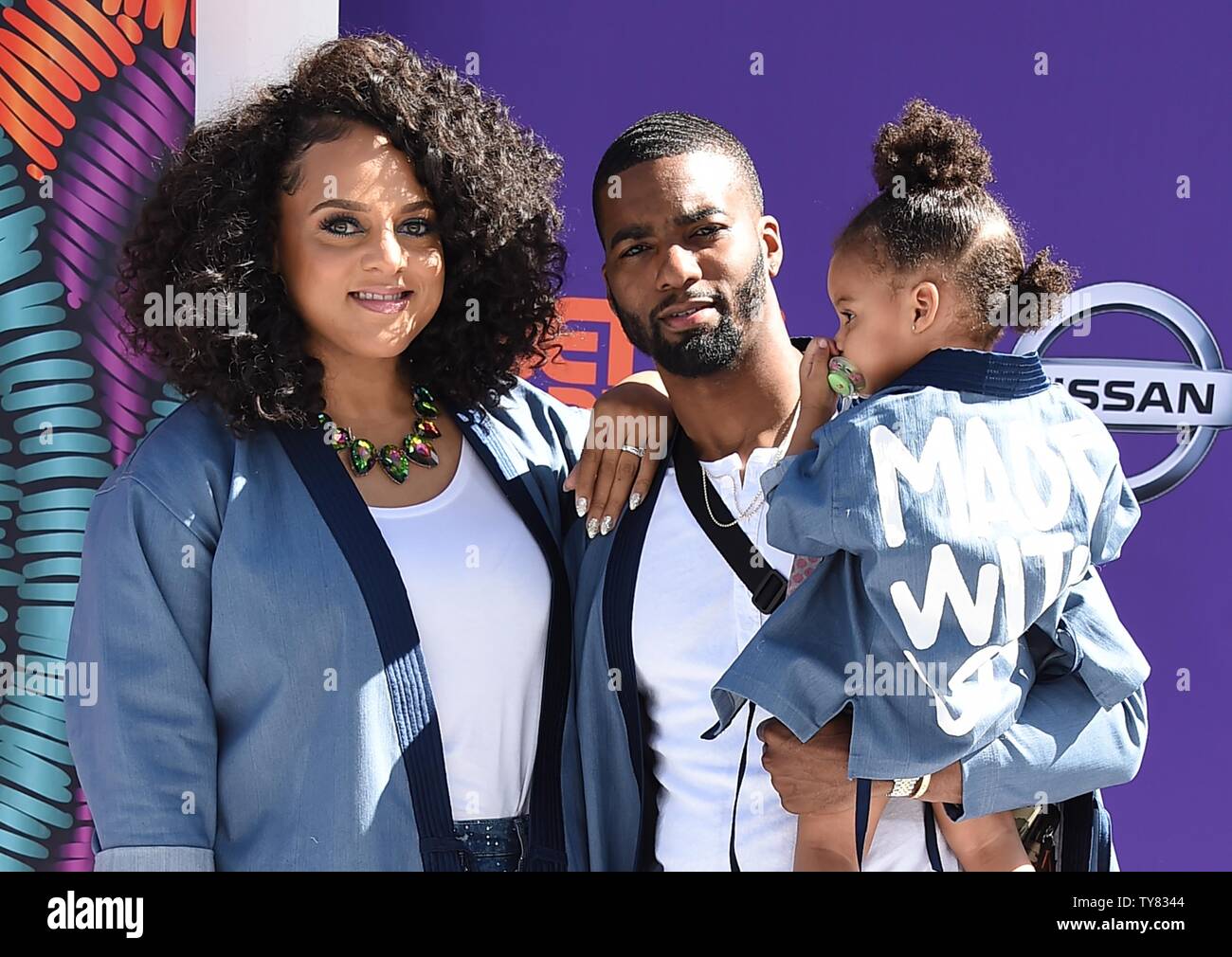 Singer Marsha Ambrosius (L) attends the 18th annual BET Awards at ...