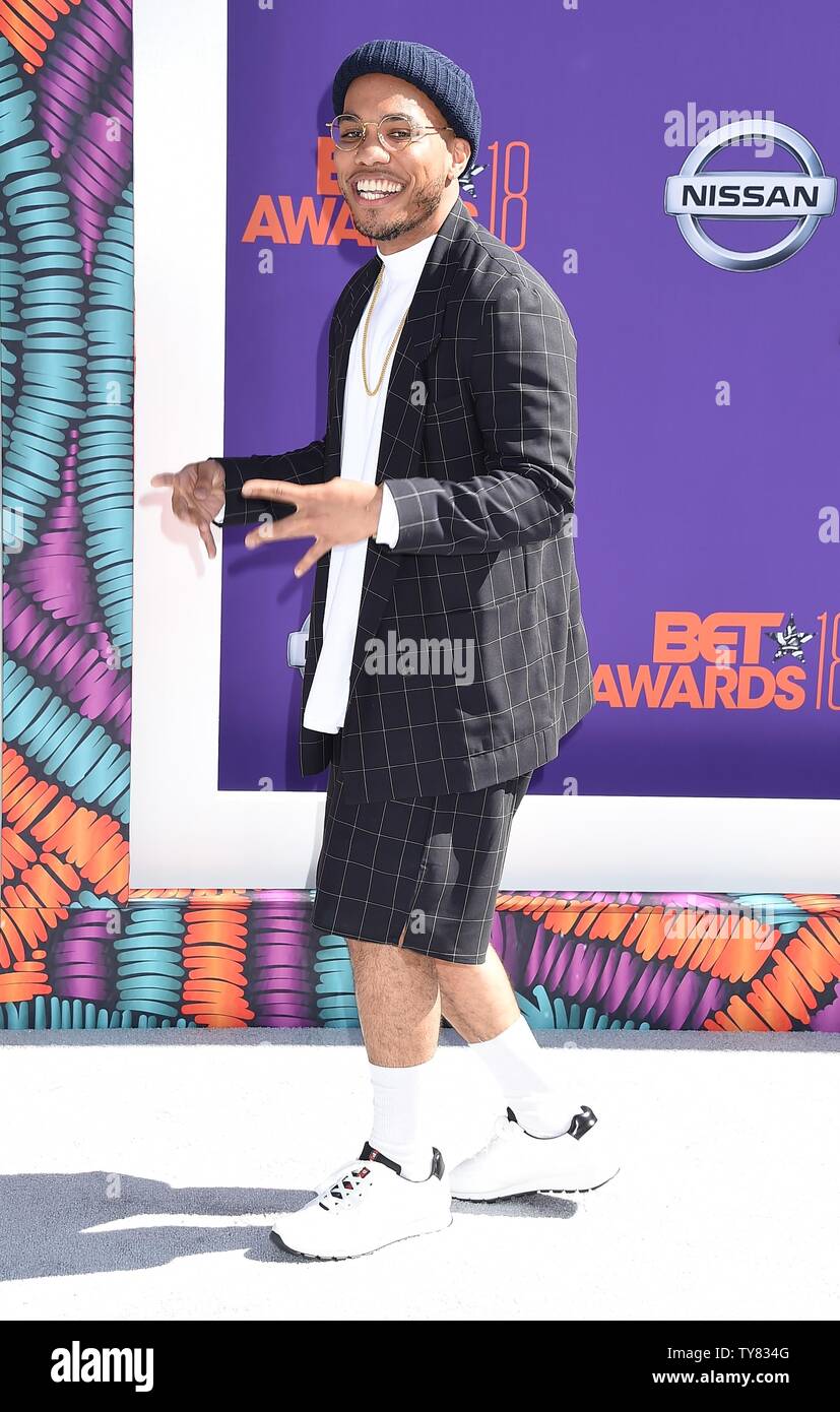 Rapper Anderson .Paak attends the 18th annual BET Awards at Microsoft ...
