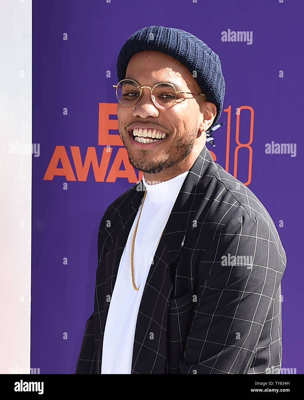 Rapper Anderson .Paak attends the 18th annual BET Awards at Microsoft ...