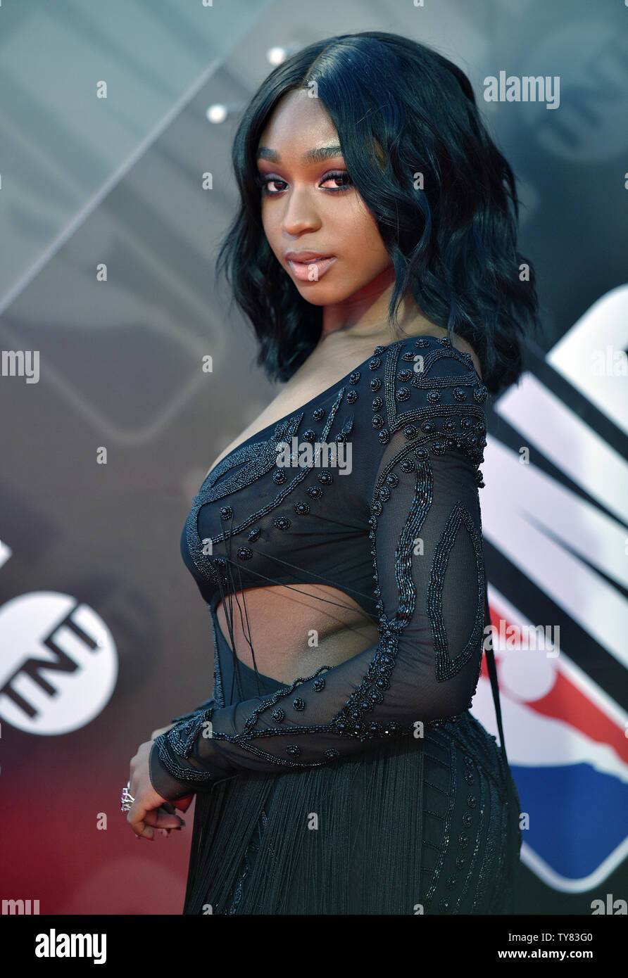 Normani attends the 2018 NBA Awards at Barker Hangar in Santa Monica ...