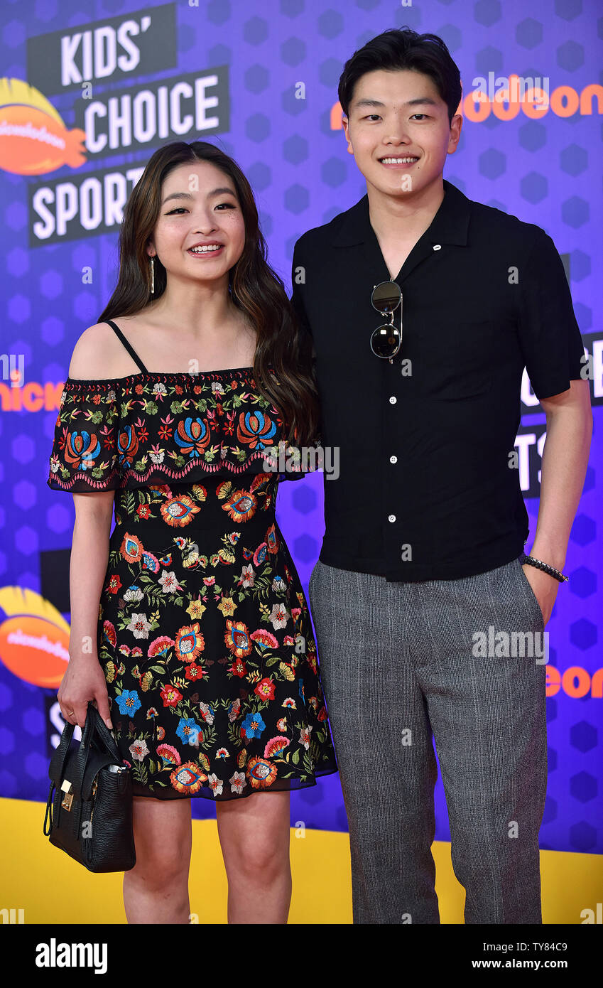 Olympic ice dance bronze medalists Maia (L) and Alex Shibutani attend ...