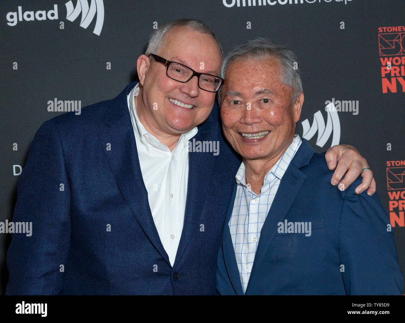 New York, United States. 25th June, 2019. Brad Takei and George Takei ...