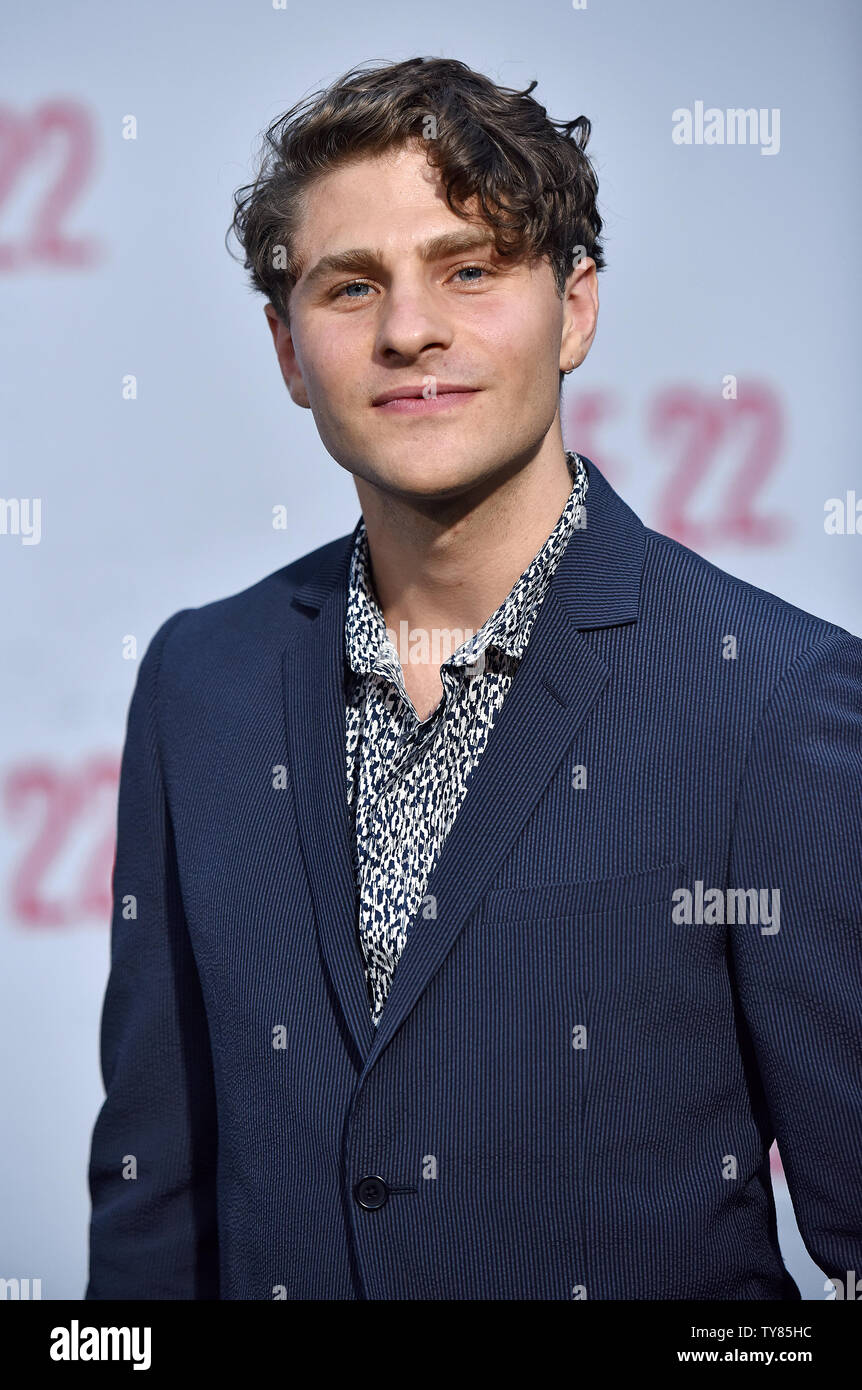 David Garelik attends the premiere of 'Mile 22' at the Westwood Village ...