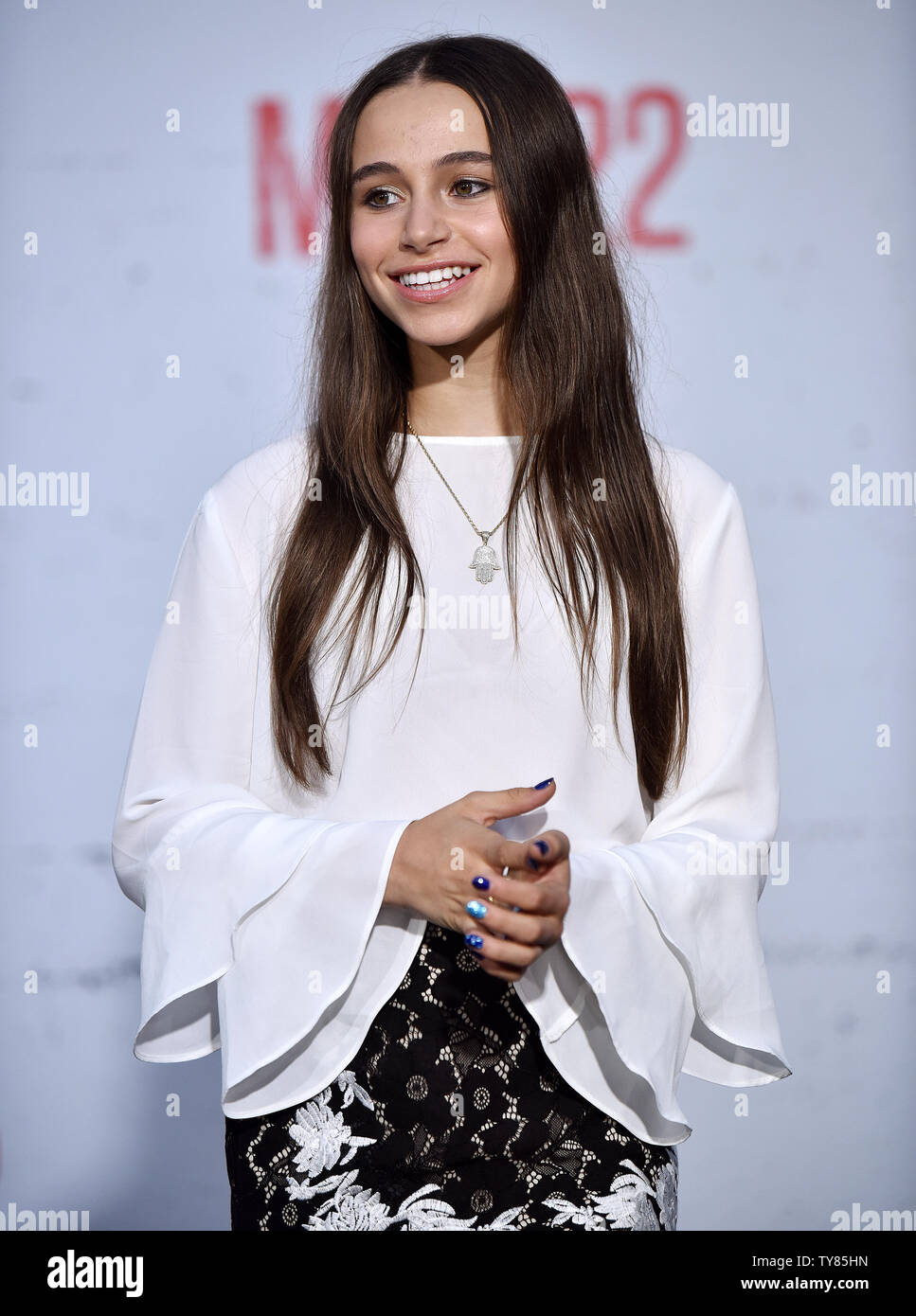 Sky Katz attends the premiere of 'Mile 22' at the Westwood Village ...