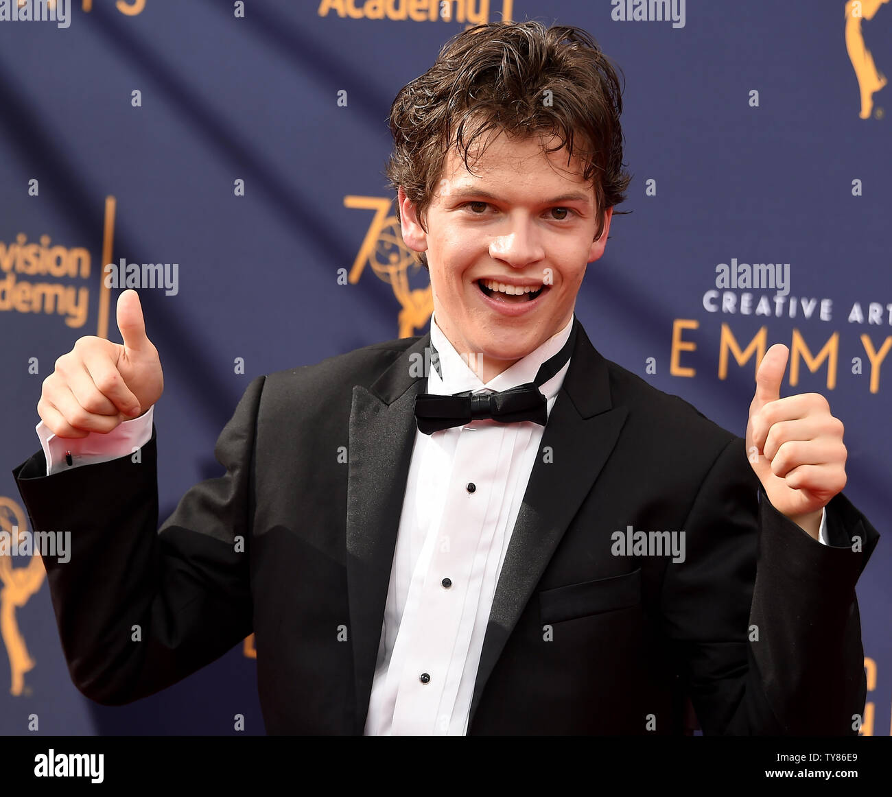 Actor Micah Fowler attends the Creative Arts Emmy Awards at the Microsoft Theater in Los Angeles ...
