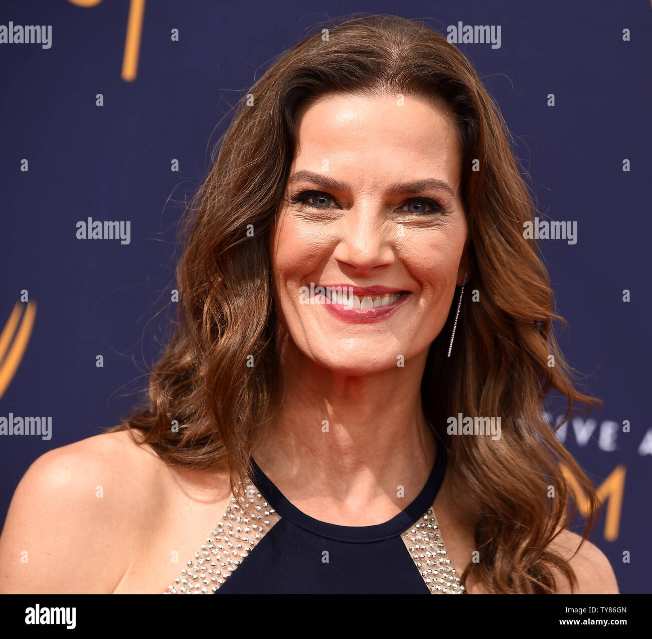 Actress Terry Farrell attends the Creative Arts Emmy Awards at the ...