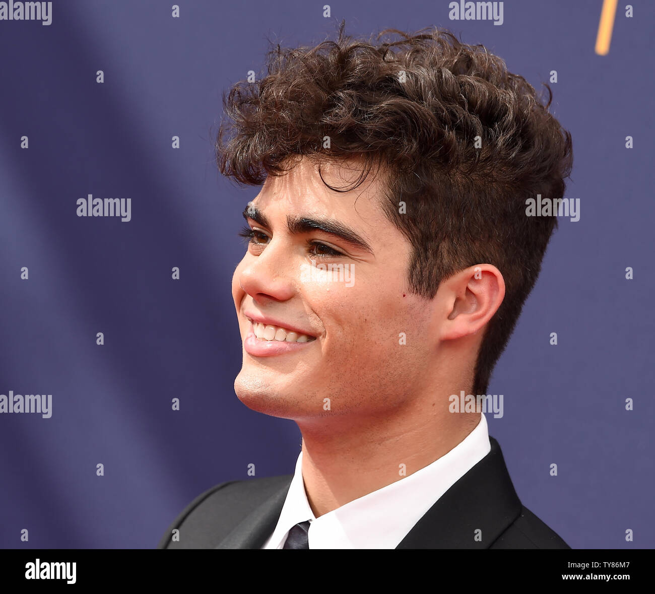 Emery Kelly attends the Creative Arts Emmy Awards at the Microsoft ...