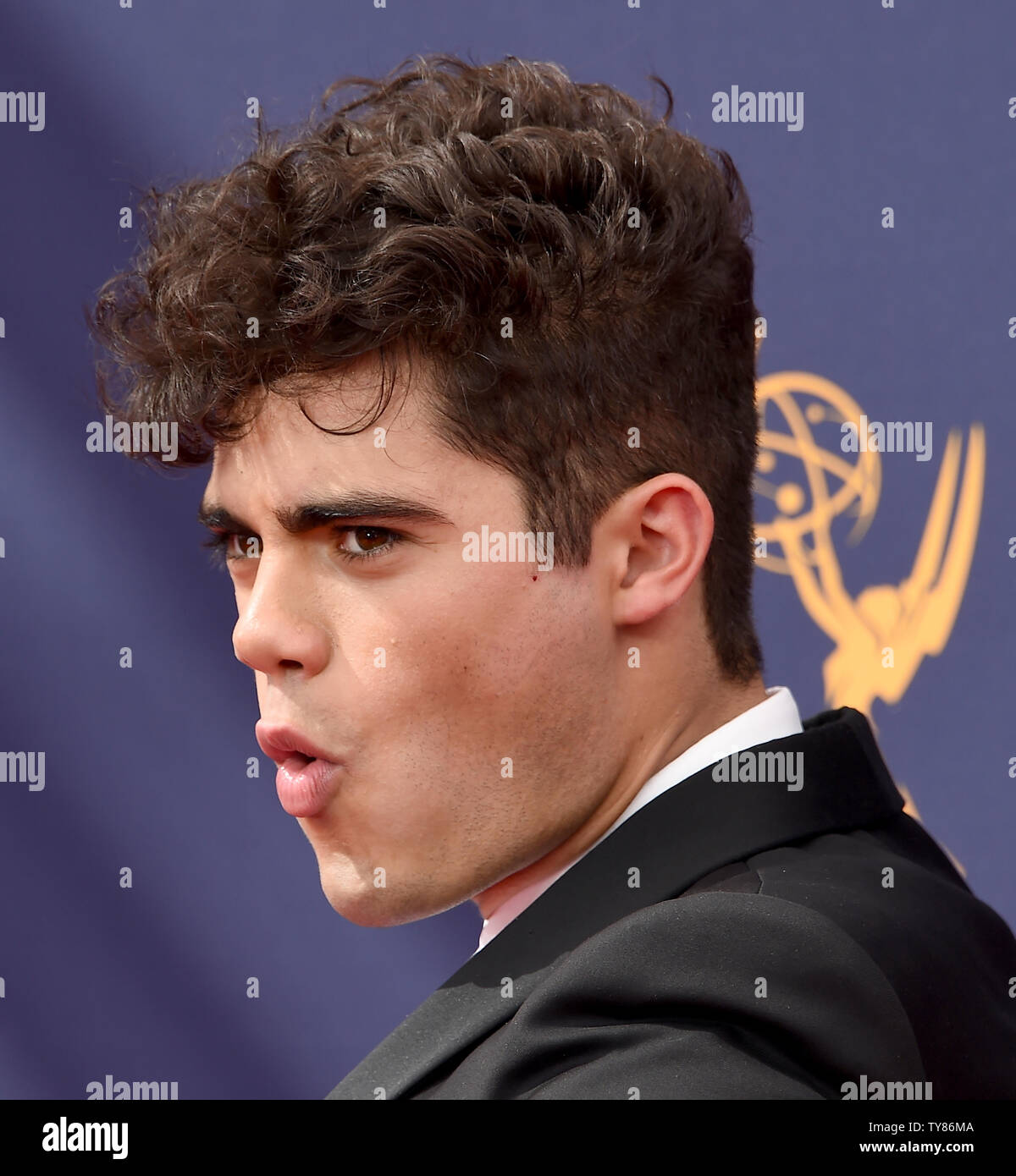 Emery Kelly attends the Creative Arts Emmy Awards at the Microsoft ...