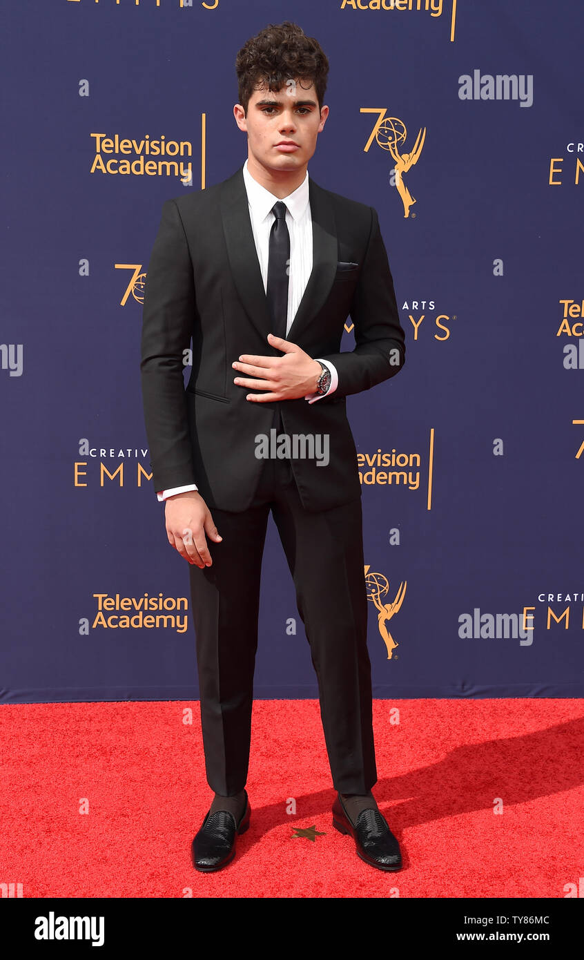 Emery Kelly attends the Creative Arts Emmy Awards at the Microsoft ...