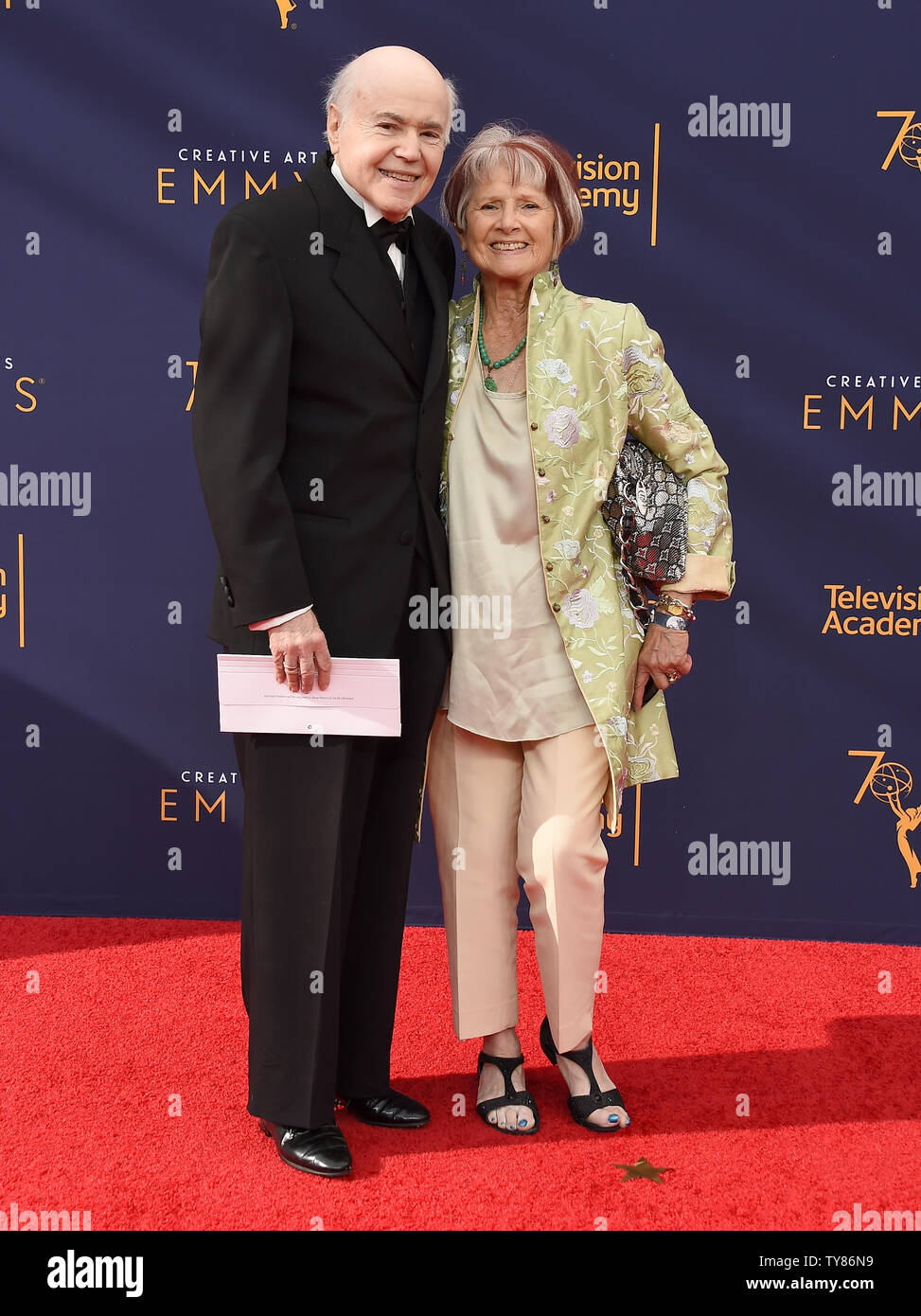 (L-R) Actor Walter Koenig and wife Judy Levitt attend the Creative Arts ...