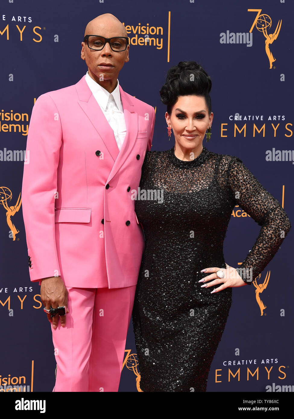 (L-R) RuPaul and Michelle Visage attend the Creative Arts Emmy Awards ...